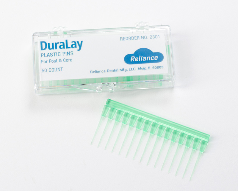 DURALAY PLASTIC PINS FOR POST & CORE | Reliance Dental Manufacturing